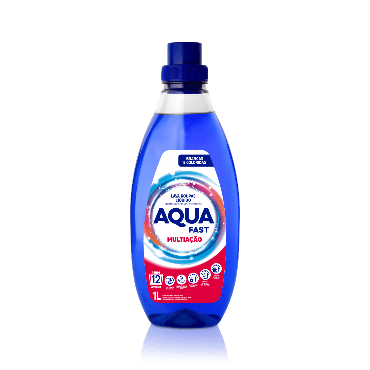 Lava Roupas Líquido Multiação 1L - Aquafast