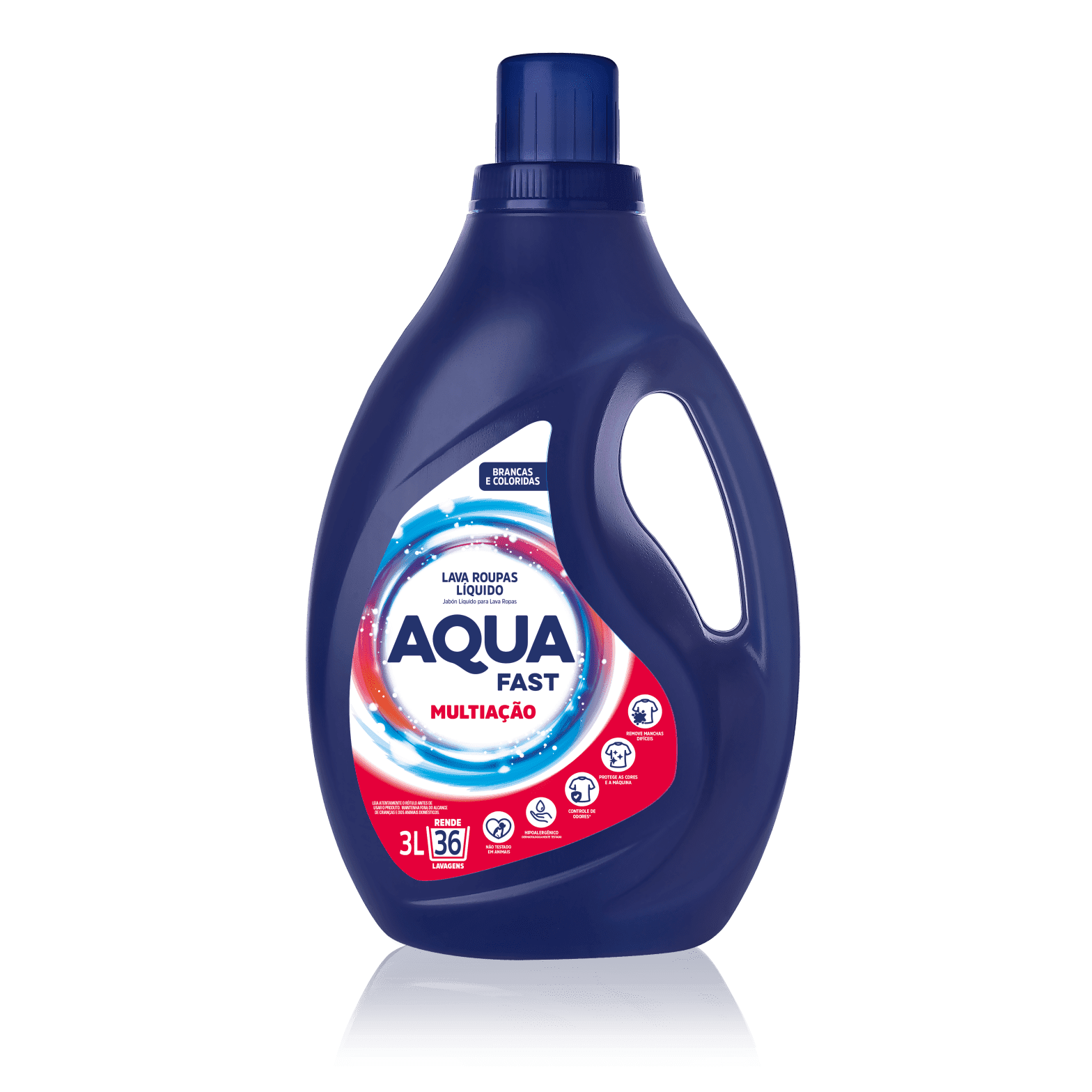 Lava Roupas Líquido Multiação 3L - Aquafast